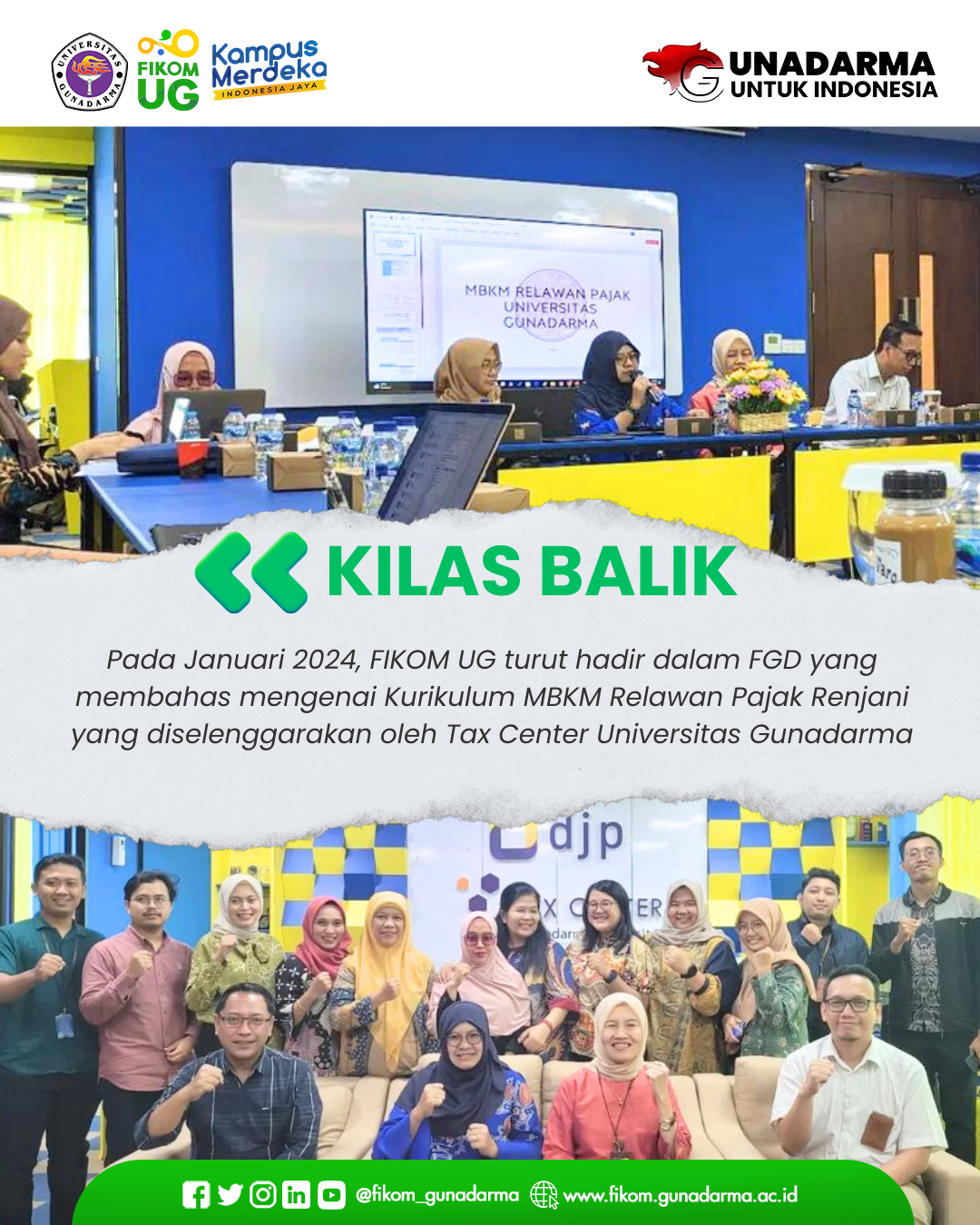 FIKOM UG FLASHBACK: PARTICIPATION IN THE DEVELOPMENT OF THE MBKM ...