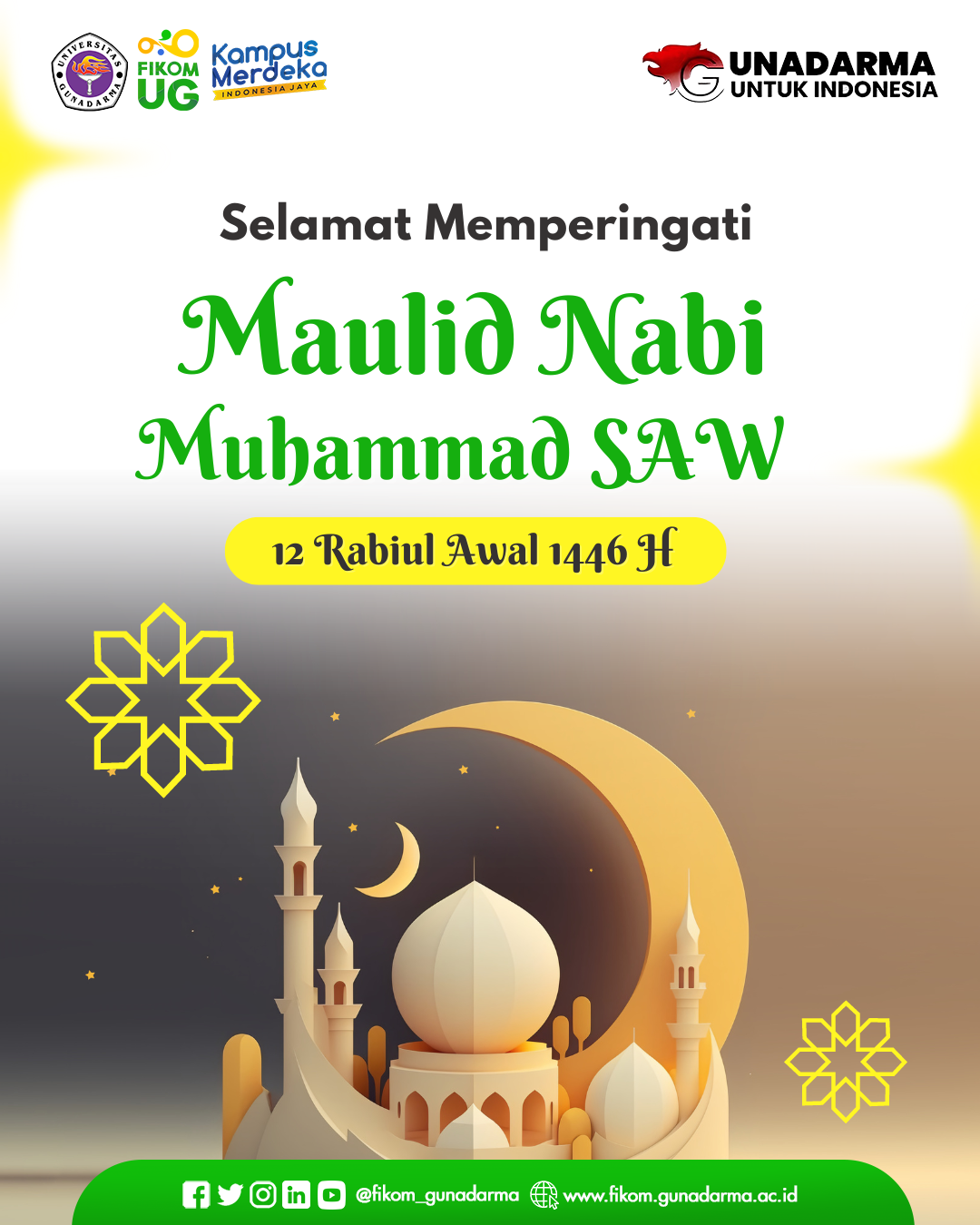 SELAMAT MEMPERINGATI MAULID NABI MUHAMMAD SAW 1446 H – Ilmu Komunikasi