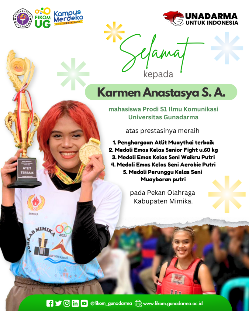 KARMEN ANASTASYA’S OUTSTANDING ACHIEVEMENT AT THE MIMIKA REGENCY SPORTS WEEK – Ilmu Komunikasi