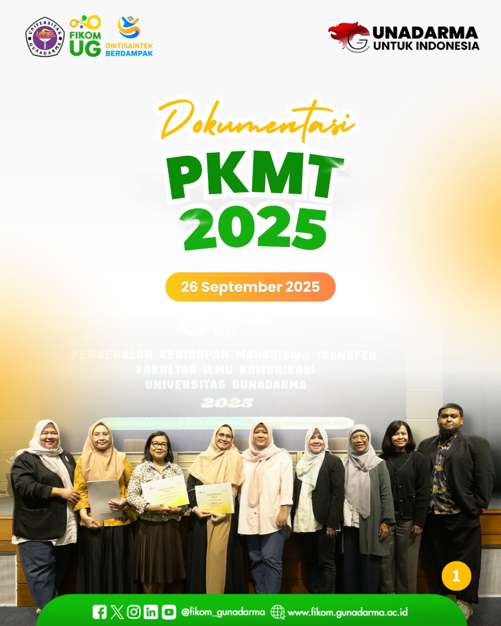 PENGENALAN KEHIDUPAN MAHASISWA TRANSFER (PKMT) FIKOM UG 2025 – Ilmu ...